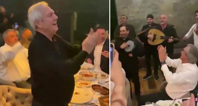Aziz Yıldırım doğum gününde restoranda dans etti, şarkı söyledi